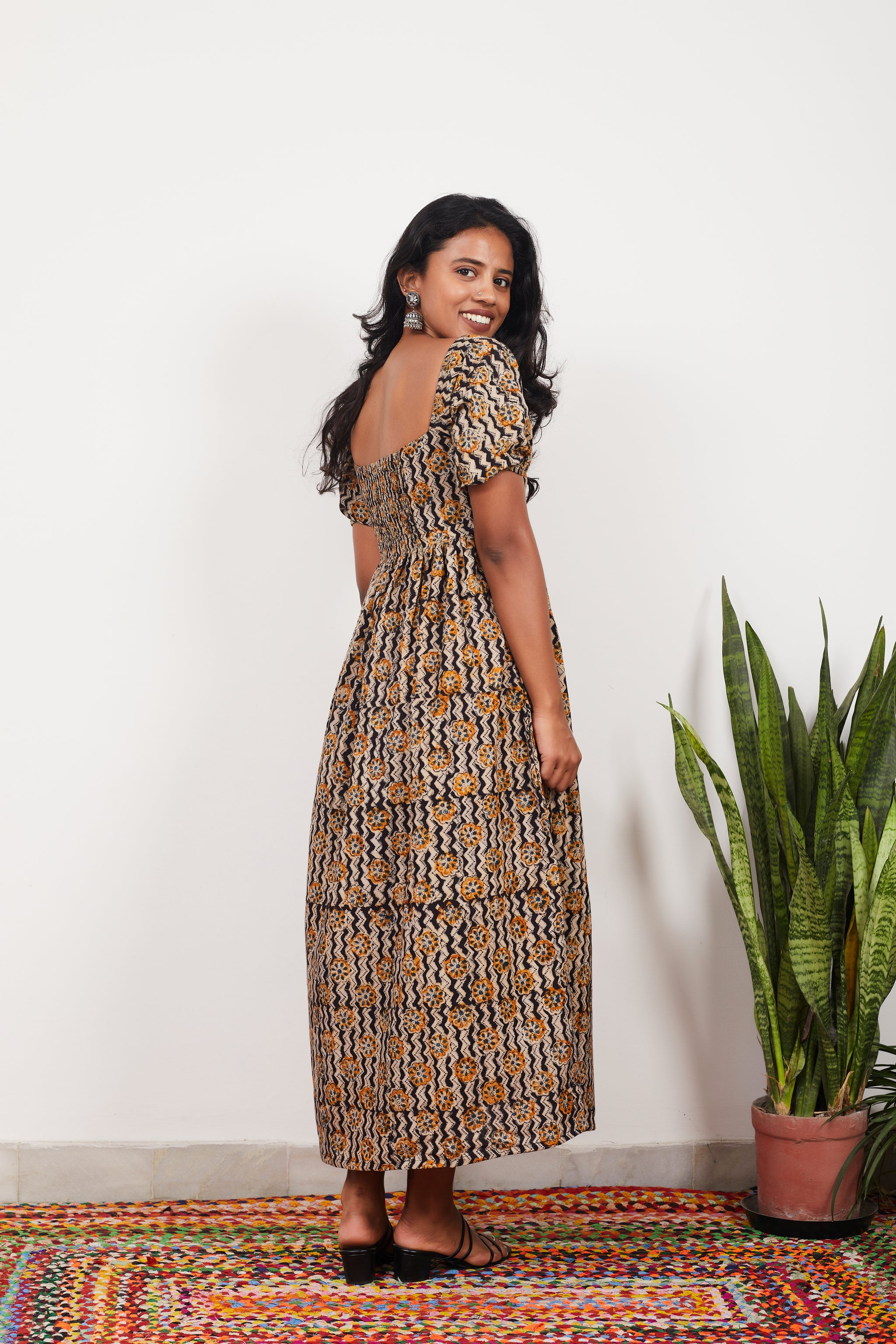 Shyamli Kalamkari Dress – ADAH BY LEESHA